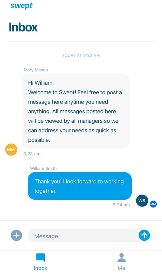 Email Template to introduce Clients to Swept