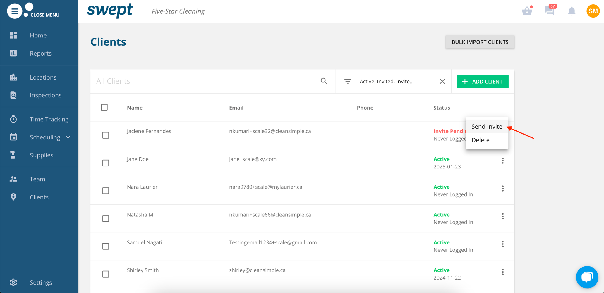 Setup and Manage Clients