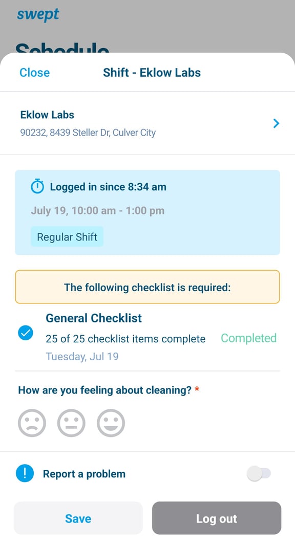 How do Cleaners see and complete assigned Checklists?