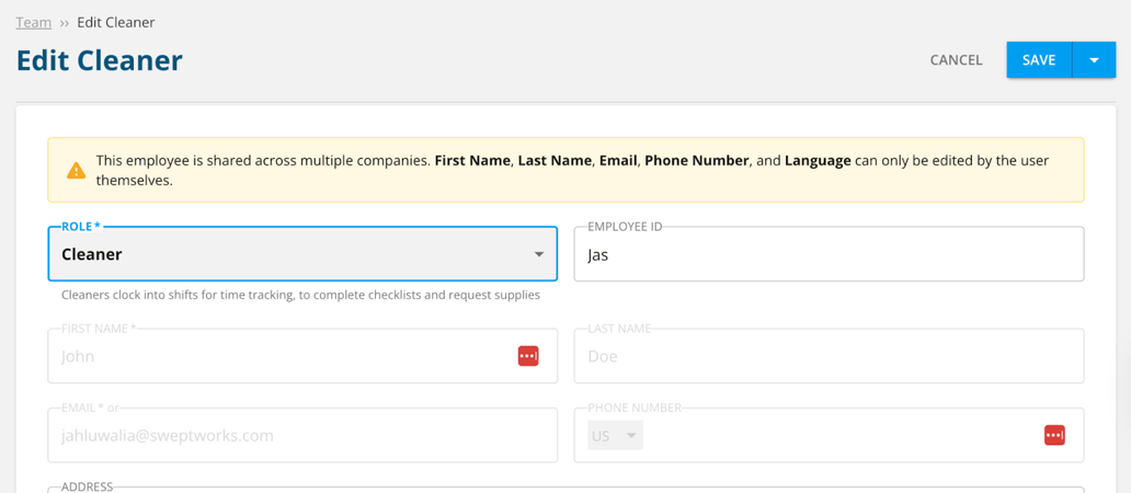 Create a Work Order in Swept